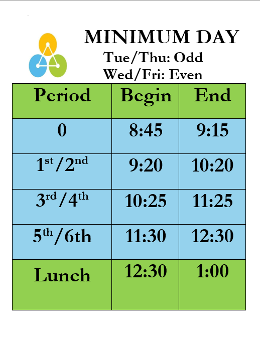 Minimum Day Friday | Dozier-Libbey Medical High School